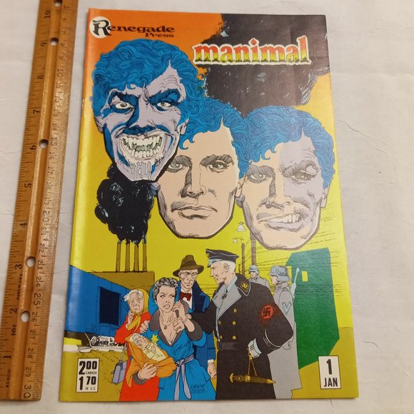 Renegade Press | Other | Manimal No 1986 By Renegade Press Comic Book ...